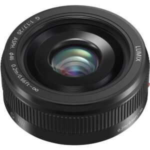 panasonic lumix g ii lens, 20mm, f1.7 asph, mirrorless micro four thirds, h-h020ak (usa black)