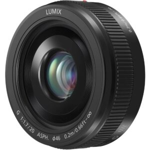 Panasonic LUMIX G II Lens, 20MM, F1.7 ASPH, MIRRORLESS Micro Four Thirds, H-H020AK (USA Black)