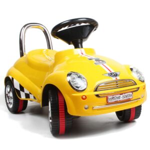 amazing tech depot 3-in-1 ride on car toy gliding scooter with sound & light (color may vary)