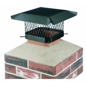 hy-c sc1313 chimney cap 13"x13" - black galvanized steel