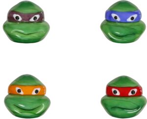 teenage mutant ninja turtles glassworld assorted miniature glass figures collectible (pack of 24)