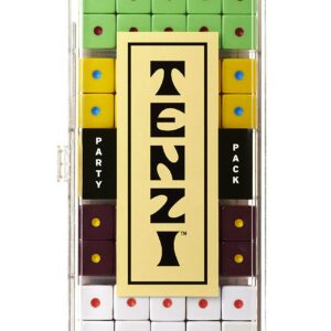 TENZI Party Pack Dice Game - A Fun, Fast Frenzy for The Whole Family - 6 Sets of 10 Colored Dice with Storage Case - Colors May Vary