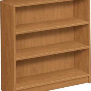 HON 1872C 1870 Series Bookcase, Three Shelf, 36w x 11 1/2d x 36 1/8h, Harvest