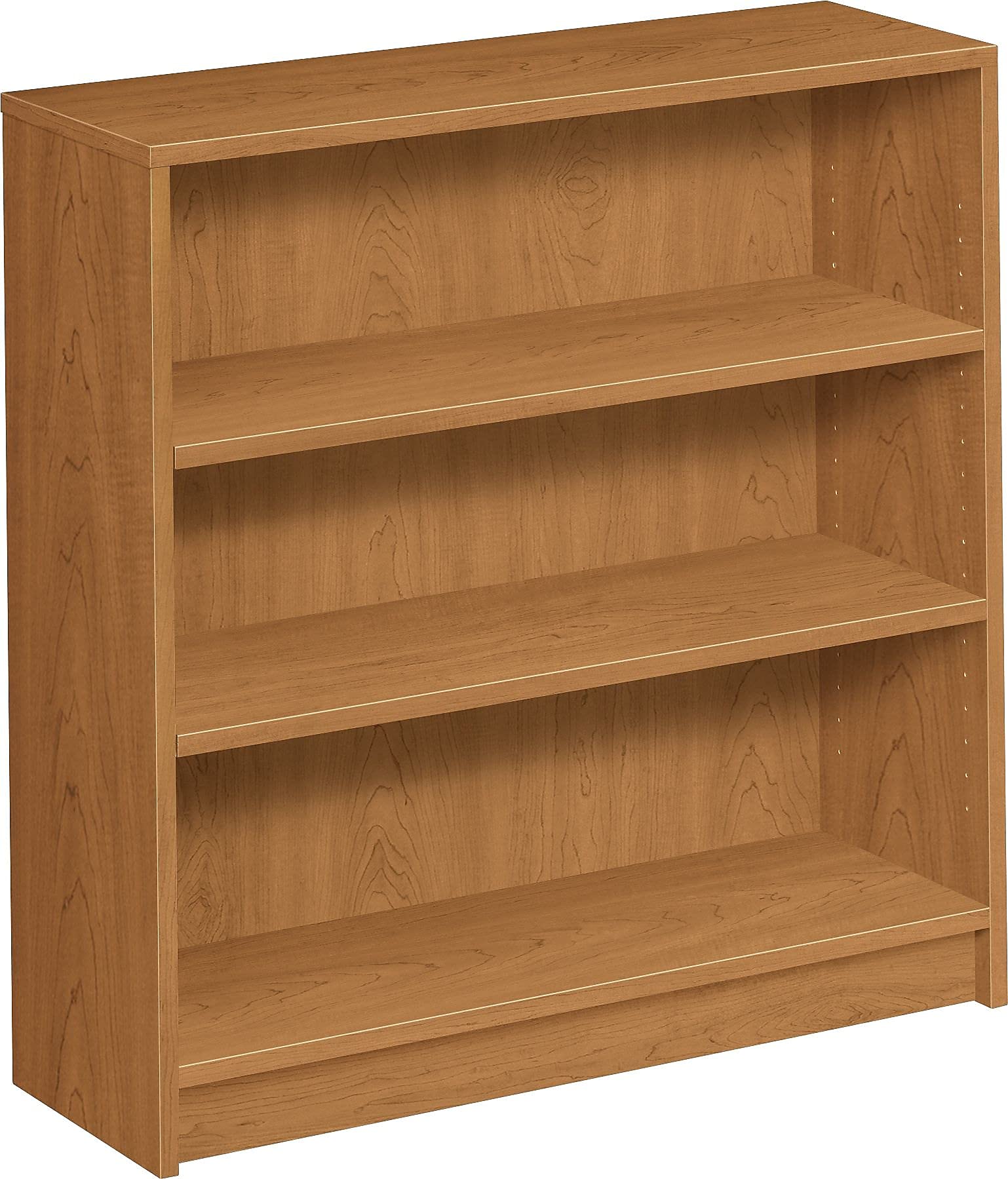 HON 1872C 1870 Series Bookcase, Three Shelf, 36w x 11 1/2d x 36 1/8h, Harvest