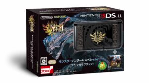 nintendo 3ds ll monster hunter 4 special pack gore magala black japan model