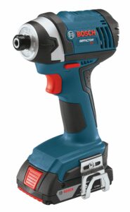 bosch ids181-102 18-volt 1/4-inch hex compact tough impact driver with slim pack battery, blue