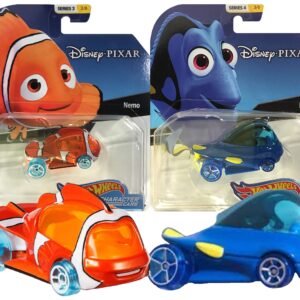 Hot Wheels Disney/Pixar Character Cars Finding Nemo & Dory 2 Pack Bundle