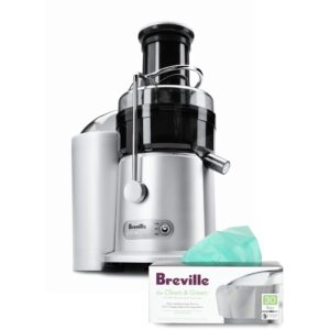 Breville Heavy-Grade Polymer Juice Fountain Plus with Pulp Container Bags