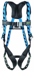 miller titan by honeywell ac-tb-bdp/s/mbl aircore full body harness, small/medium, blue