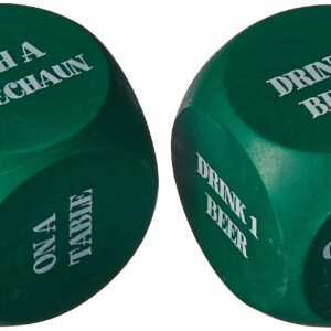 Beistle 30426 St. Patrick Decision Dice Game, 2 Dices Per Game