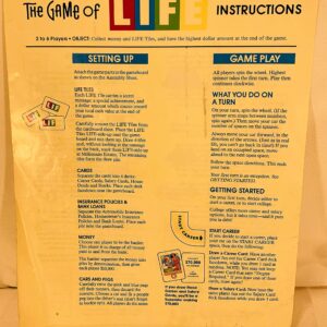 The Game of Life Board Game (1991 Edition)