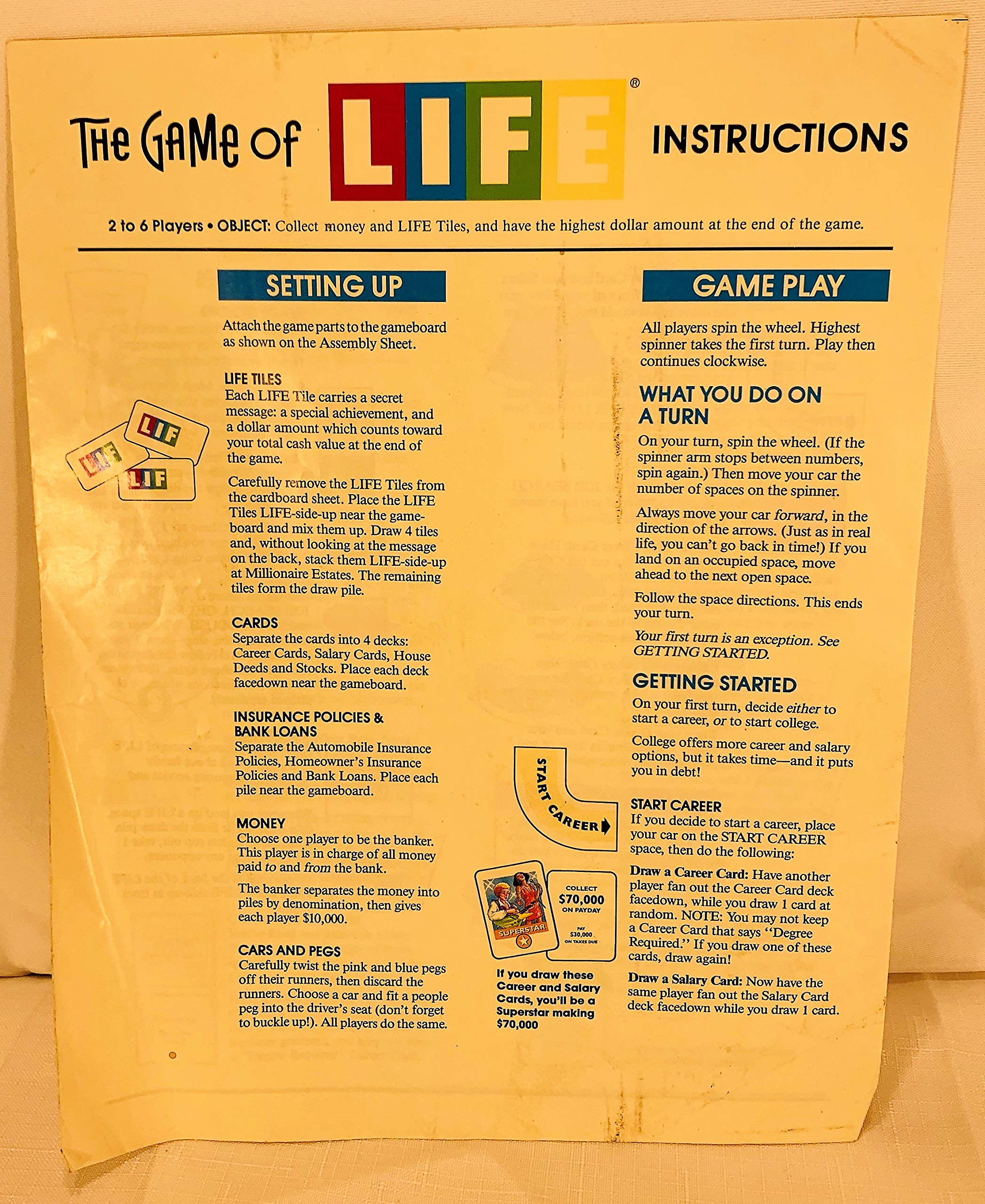 The Game of Life Board Game (1991 Edition)