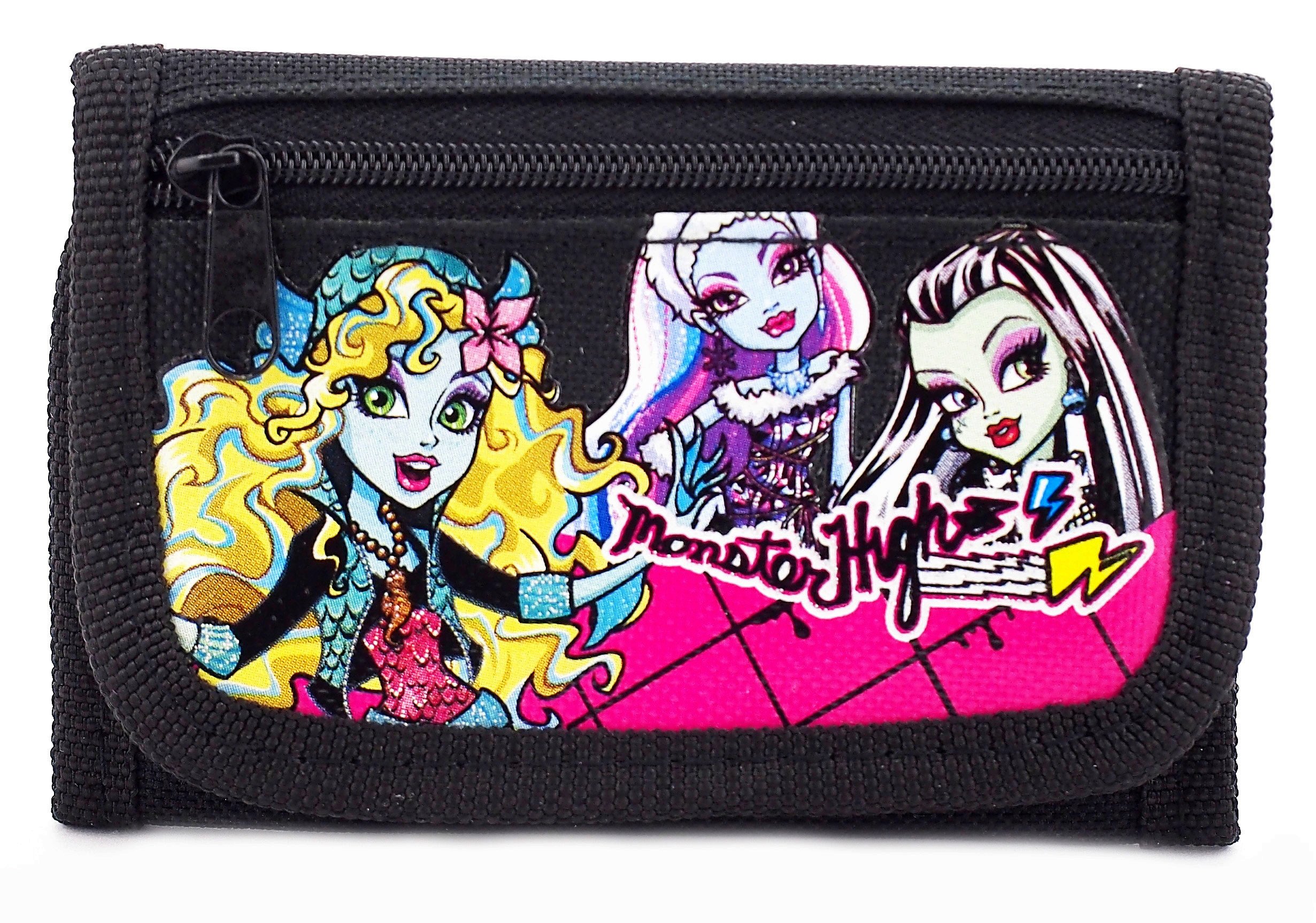 MONSTER HIGH TRI-FOLD WALLET -BLACK - Girls