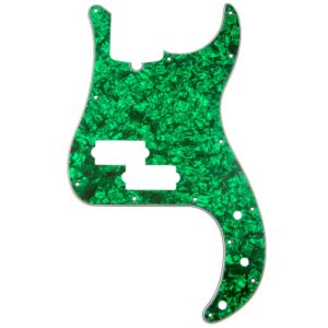 d’andrea precision bass pickguards for electric guitar, green pearl