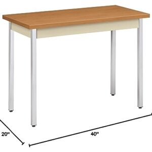 HON UTM2040CLCHR Utility Table, 40-Inch x20-Inch x29-Inch, Harvest/Putty