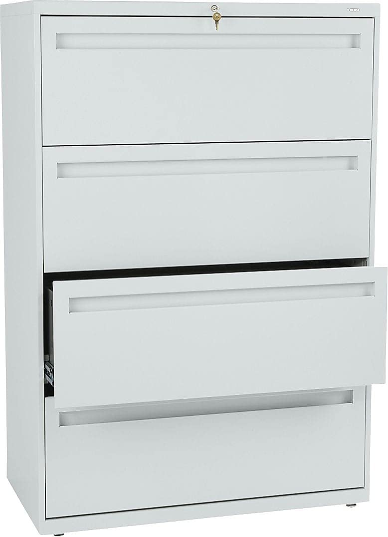 HON 784LQ 700 Series Four-Drawer Lateral File, 36w x 19-1/4d, Light Gray