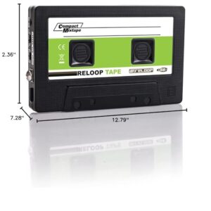 Reloop Tape - USB Tape Recorder with Retro Cassette Look, Black