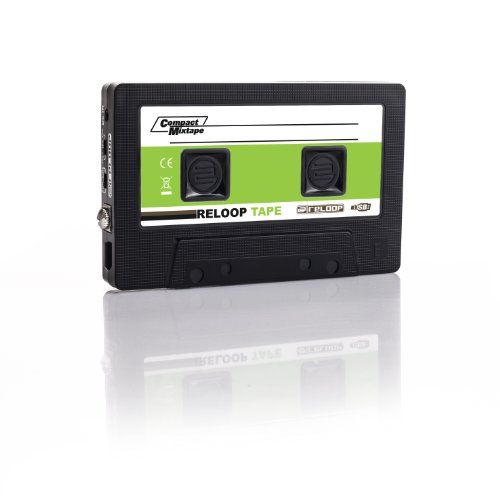 Reloop Tape - USB Tape Recorder with Retro Cassette Look, Black