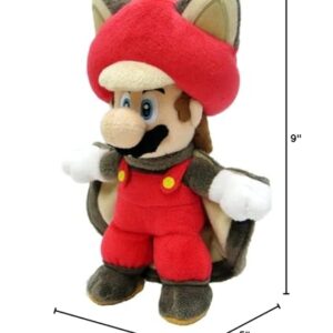 Little Buddy Toys Nintendo Flying Squirrel Mario 9" Plush