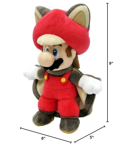 Little Buddy Toys Nintendo Flying Squirrel Mario 9" Plush