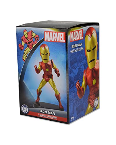 NECA Marvel Classic Head Knocker Iron Man Toy 8 inches