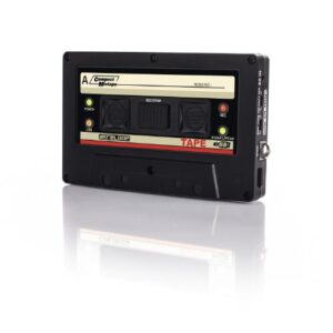 reloop tape - usb tape recorder with retro cassette look, black