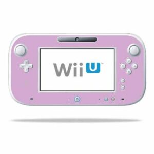 mightyskins skin compatible with nintendo wii u gamepad controller wrap sticker skins solid purple