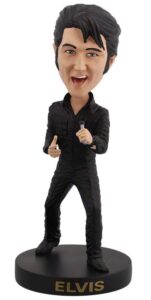 royal bobbles elvis presley ’68 comeback special collectible bobblehead statue