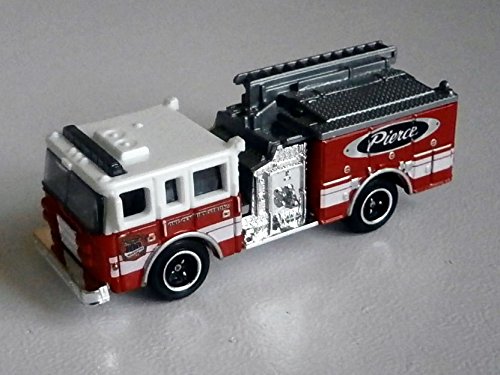 2013 Matchbox MBX Heroic Rescue Pierce Dash Fire Engine Red 100 YEARS