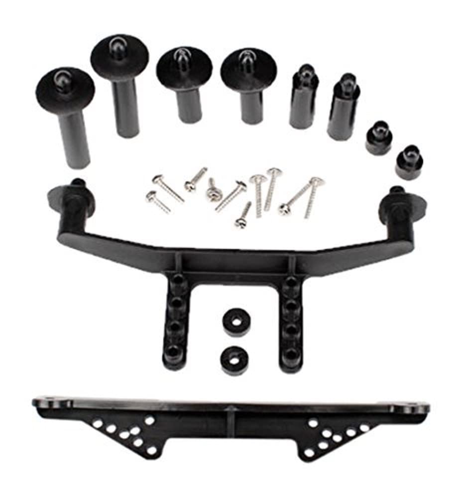 Traxxas Front & Rear Body Mount with Body Posts, Body Post Extensions & Hardware, Black