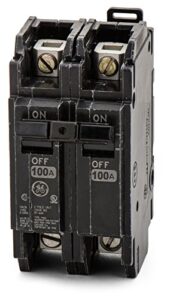 general electric gethqc21100wl ge thqc21100wl 2p 100a 120/240v cb, black