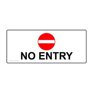 no entry label nhe-16931 restricted access