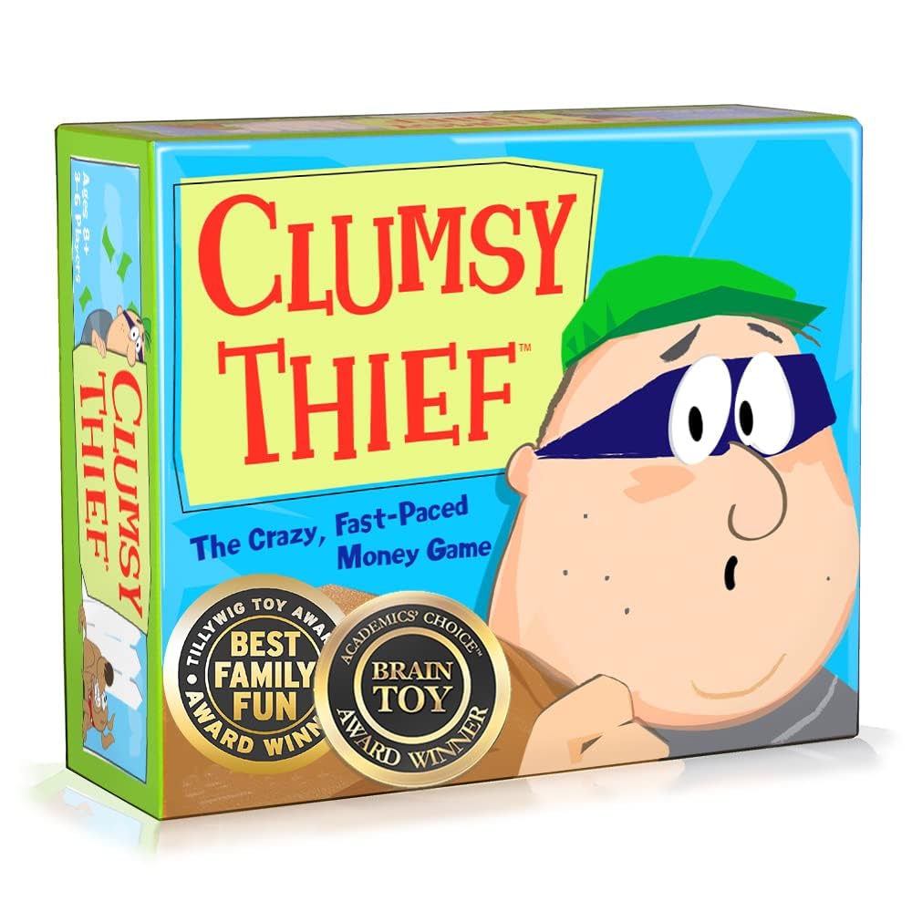 Melon Rind Clumsy Thief Money Math Game for Kids Ages 8+, Fun Educational Family Math Game, Kid's Learning Game for Confidence Building, Math Card Game for 3-6 Players Adding to 100