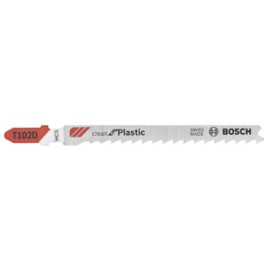 bosch t102d3 3-piece 3 in. 6 tpi clean for polypropylene high carbon steel jig saw blades