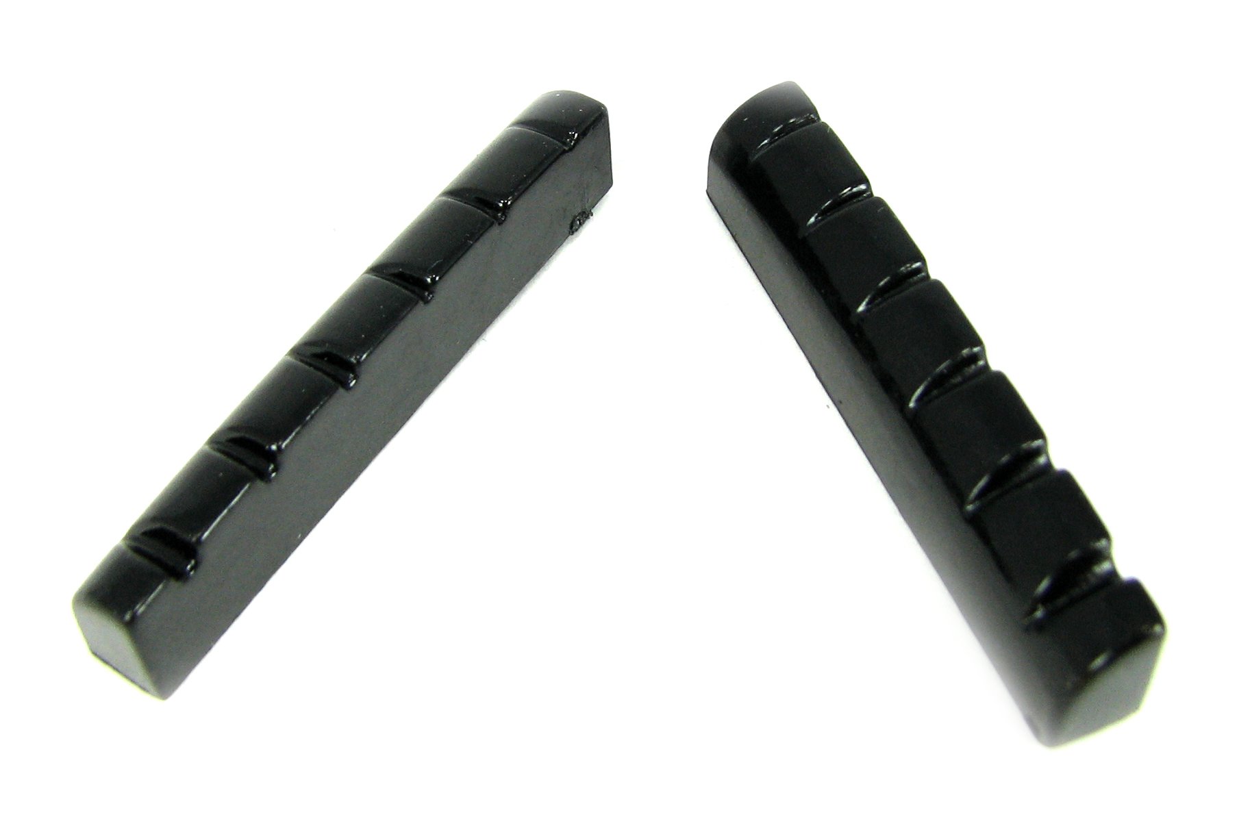 2pc. Electric & Acoustic Guitar Nuts (6 string) - Black Plastic