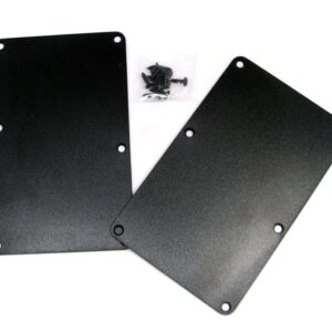 2pc. Black Plastic Electric Guitar Cover Plates with Screws