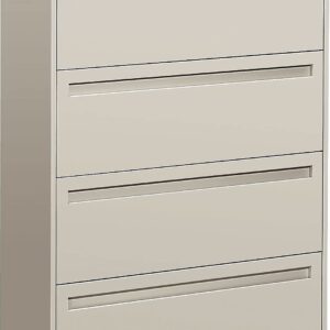 HON 784LQ 700 Series Four-Drawer Lateral File, 36w x 19-1/4d, Light Gray