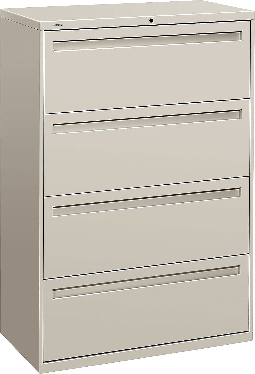 HON 784LQ 700 Series Four-Drawer Lateral File, 36w x 19-1/4d, Light Gray