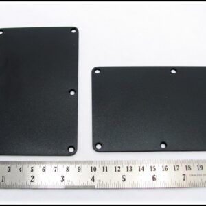 2pc. Black Plastic Electric Guitar Cover Plates with Screws