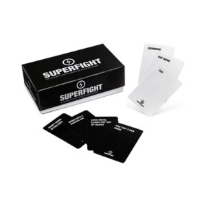 skybound superfight card game - absurd superpower arguments for kids, teens & adults, 500 cards, 3+ players, ages 8+