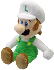 nintendo little buddy 1250 super mario 8" fire luigi plush