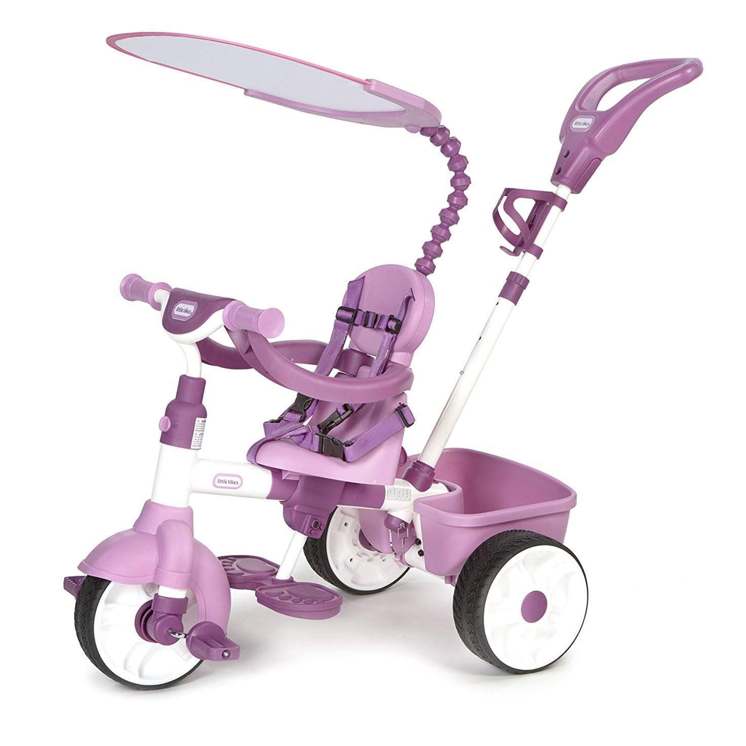 Little Tikes 4-in-1 Basic Edition Trike - Pink, 44.50 L x 20.00 W x 39.50 H Inches