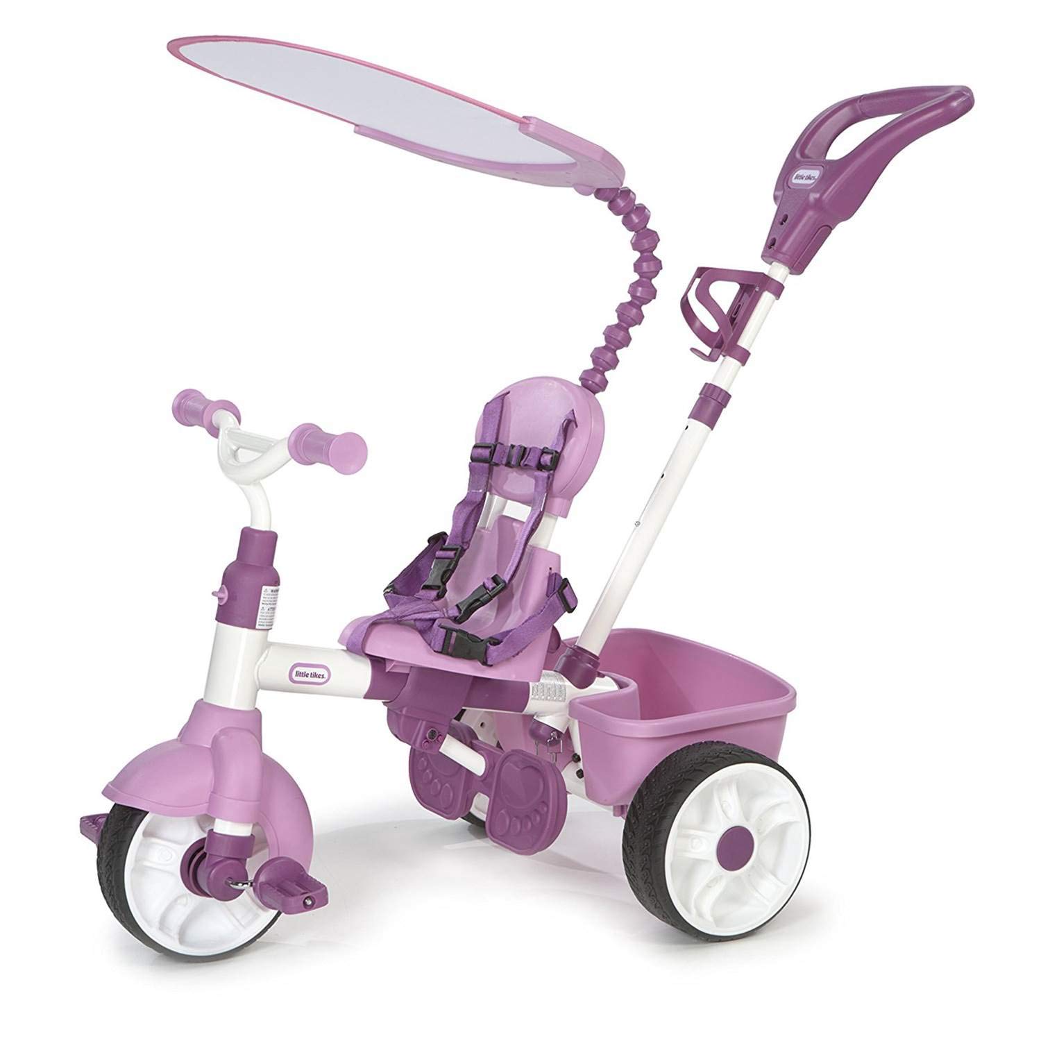 Little Tikes 4-in-1 Basic Edition Trike - Pink, 44.50 L x 20.00 W x 39.50 H Inches