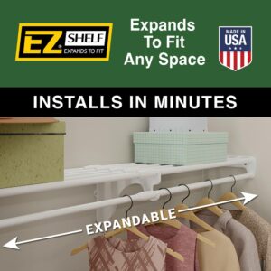 EZ Shelf Expandable Closet Kit with End Brackets