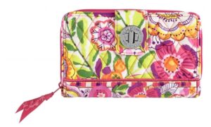 vera bradley turn lock wallet clementine