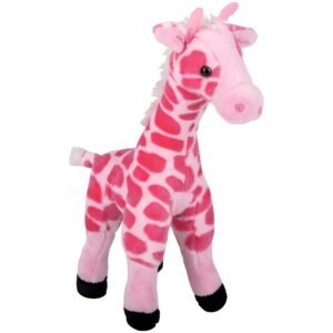 rhode island novelty pink giraffe plush | 11 inches long (1-unit)