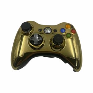 xbox 360 wireless controller - gold chrome