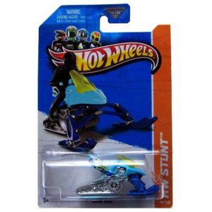 hot wheels hw stunt snow ride (snow mobile) 96/250, blue and light blue