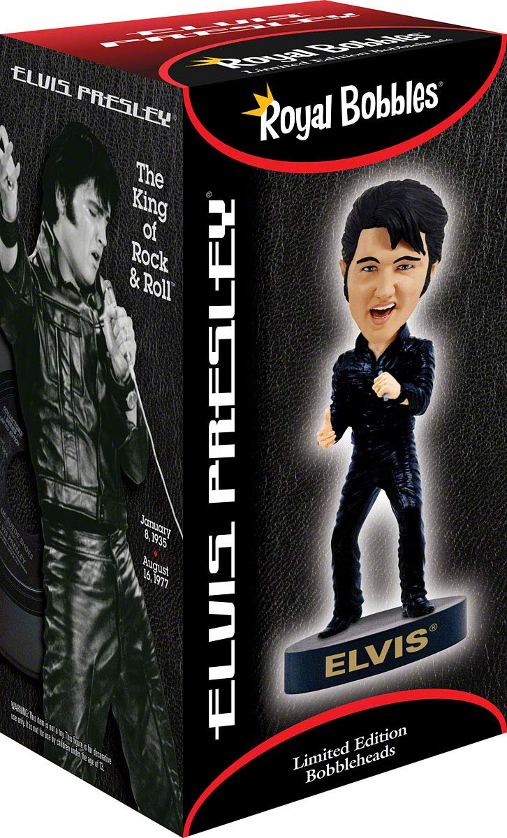 Royal Bobbles Elvis Presley ’68 Comeback Special Collectible Bobblehead Statue