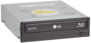 lg electronics wh16ns40 16x blu-ray/dvd/cd multi compatible internal sata rewriter drive, bdxl, m-disc support, black